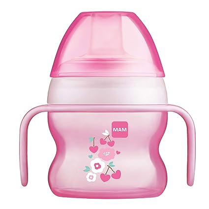 Amazon.com: MAM Starter Cup (1 Count), MAM Sippy Cup, Drinking Cup with ...