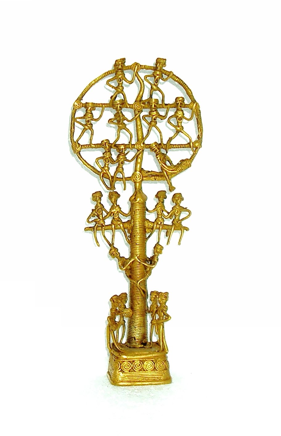 Dokra Art Decorative Brass Metal Tree of Life (11 cm x 27 cm) : Amazon ...