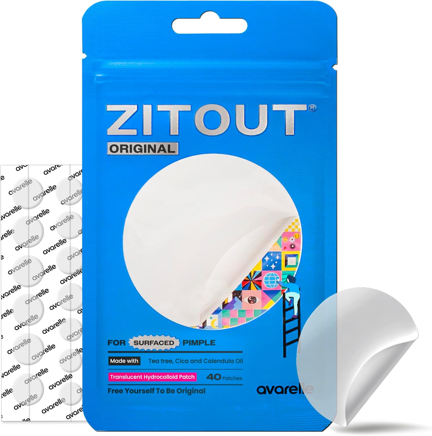 Amazon.co.jp: Avarelle Spot Patch Cover Patches (40 Count) Absorbs Tea ...