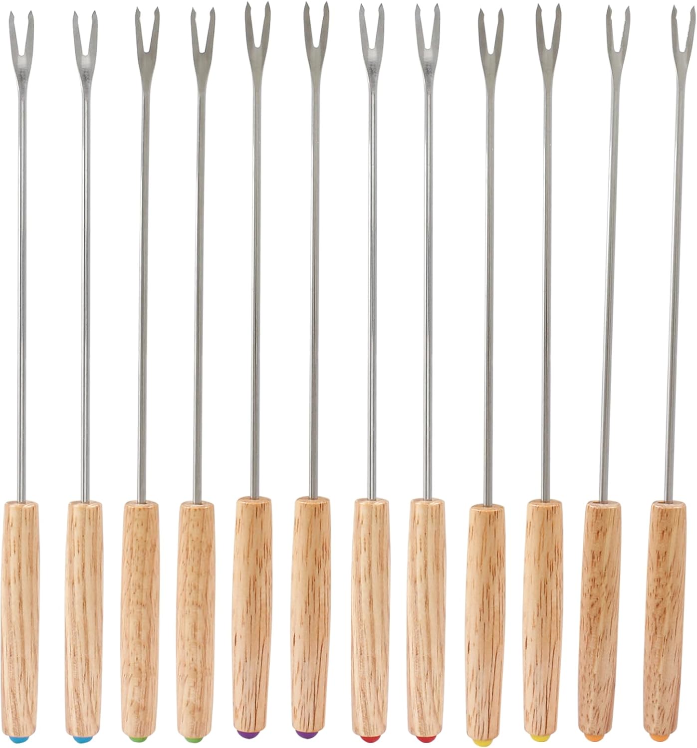 Amazon.com: uvbws 12 Pcs Stainless Steel Skewer Sticks 9.4 Inch Fondue ...