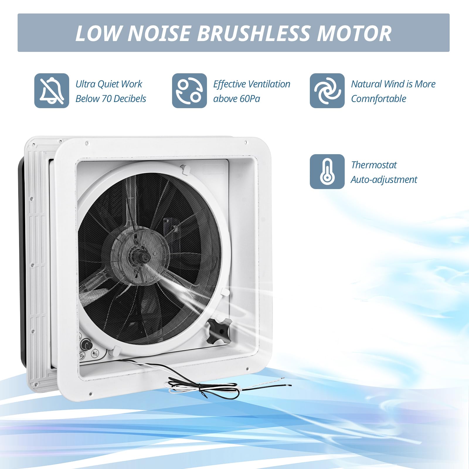 Snapklik.com : LCyindu RV Roof Vent Fan 14",Continuously Variable ...