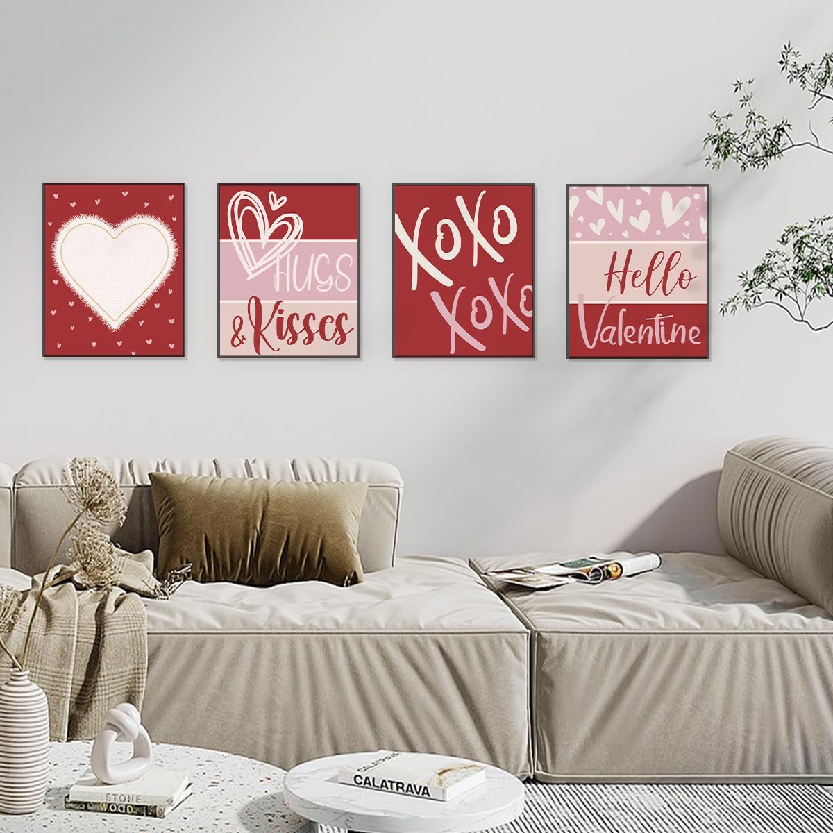 PLKMN Impresiones artísticas para pared del día de San Valentín ...