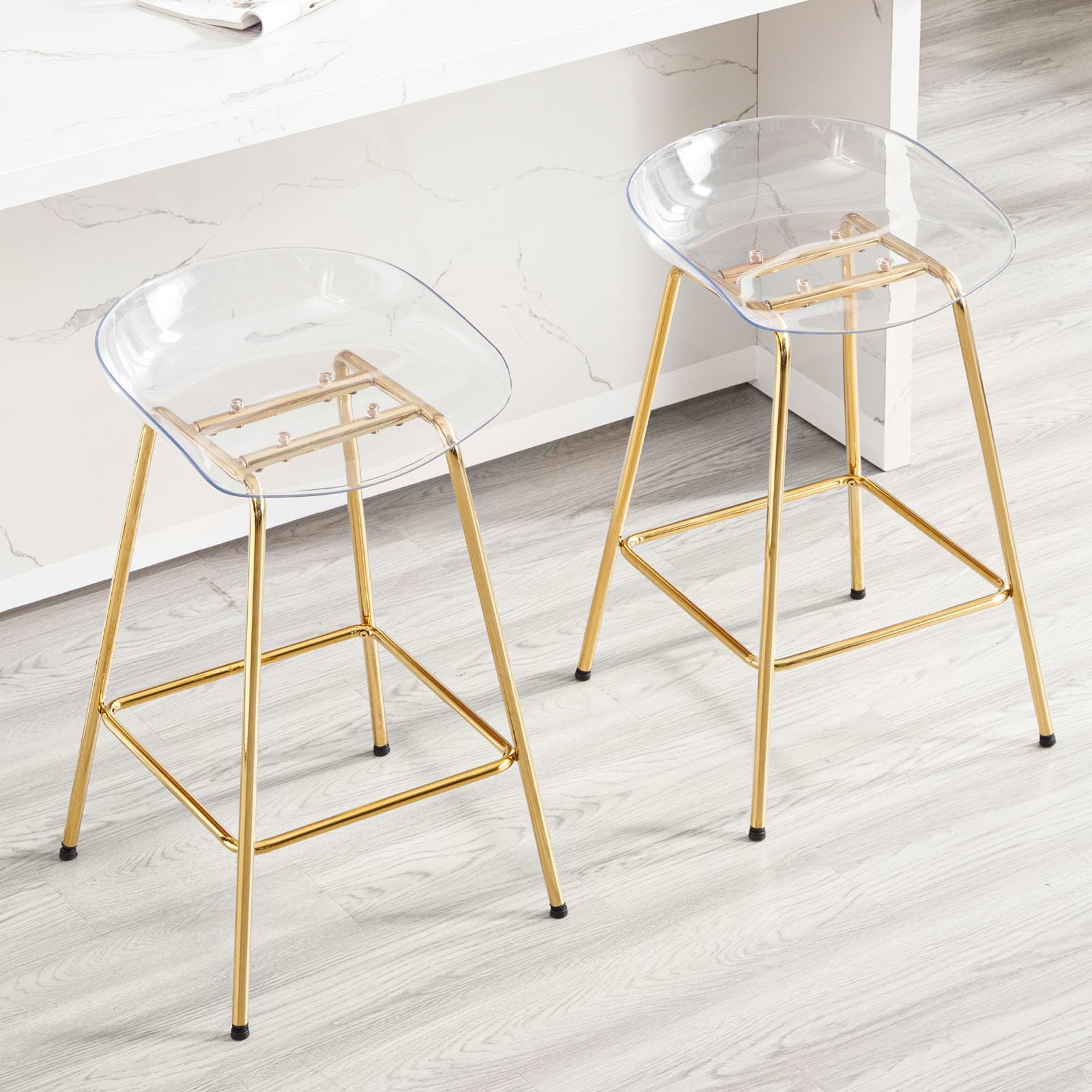 Amazon.com - Modway Entangled Modern Molded Plastic Bar Stool in White ...