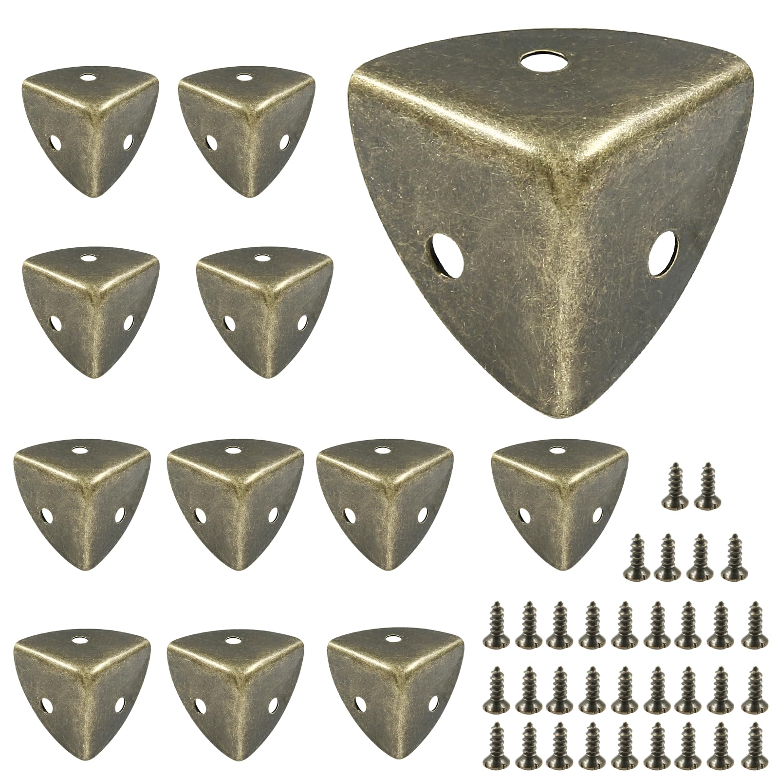 Amazon.com : LifCratms 12Pcs Box Corner Protectors, 1" (25mm) Metal ...