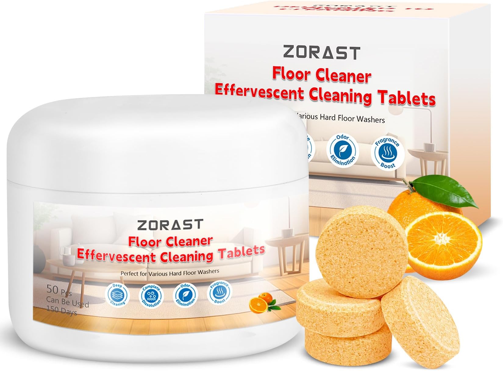 Amazon.com: ZORAST Floor Cleaning Solution, 50PCS Lavender Scents Floor ...