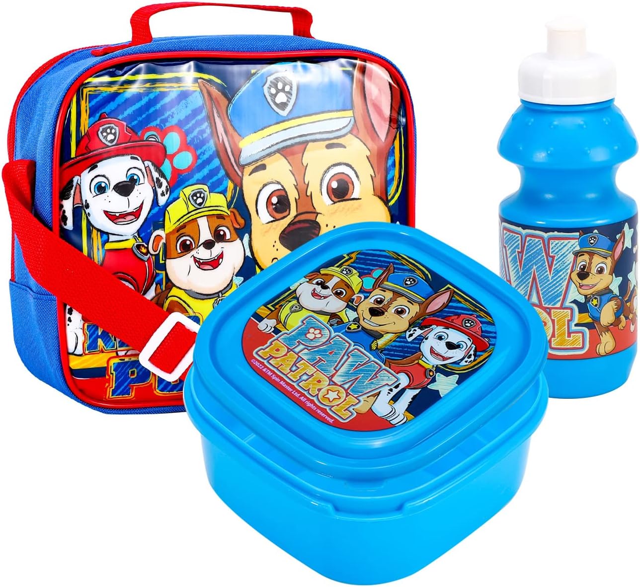 Paw Patrol Kids Lunch Bag with Kids Snack Box by Polar Gear Toys for ...
