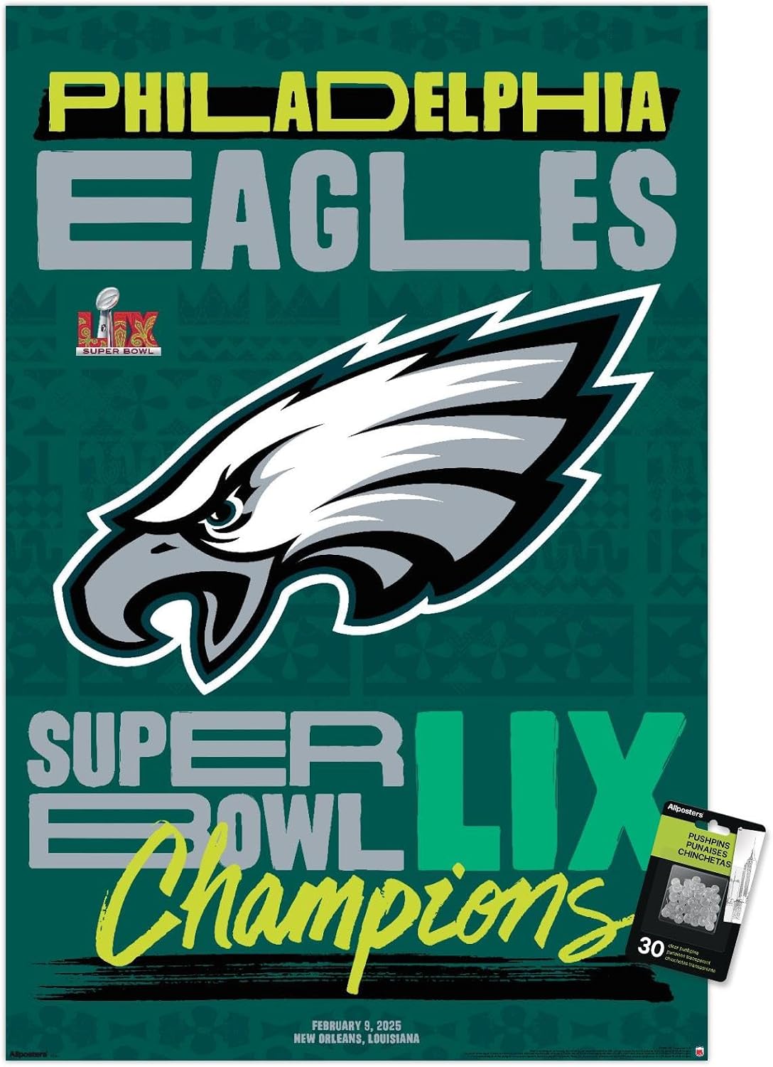 Amazon.com: Trends International NFL Philadelphia Eagles - Super Bowl ...