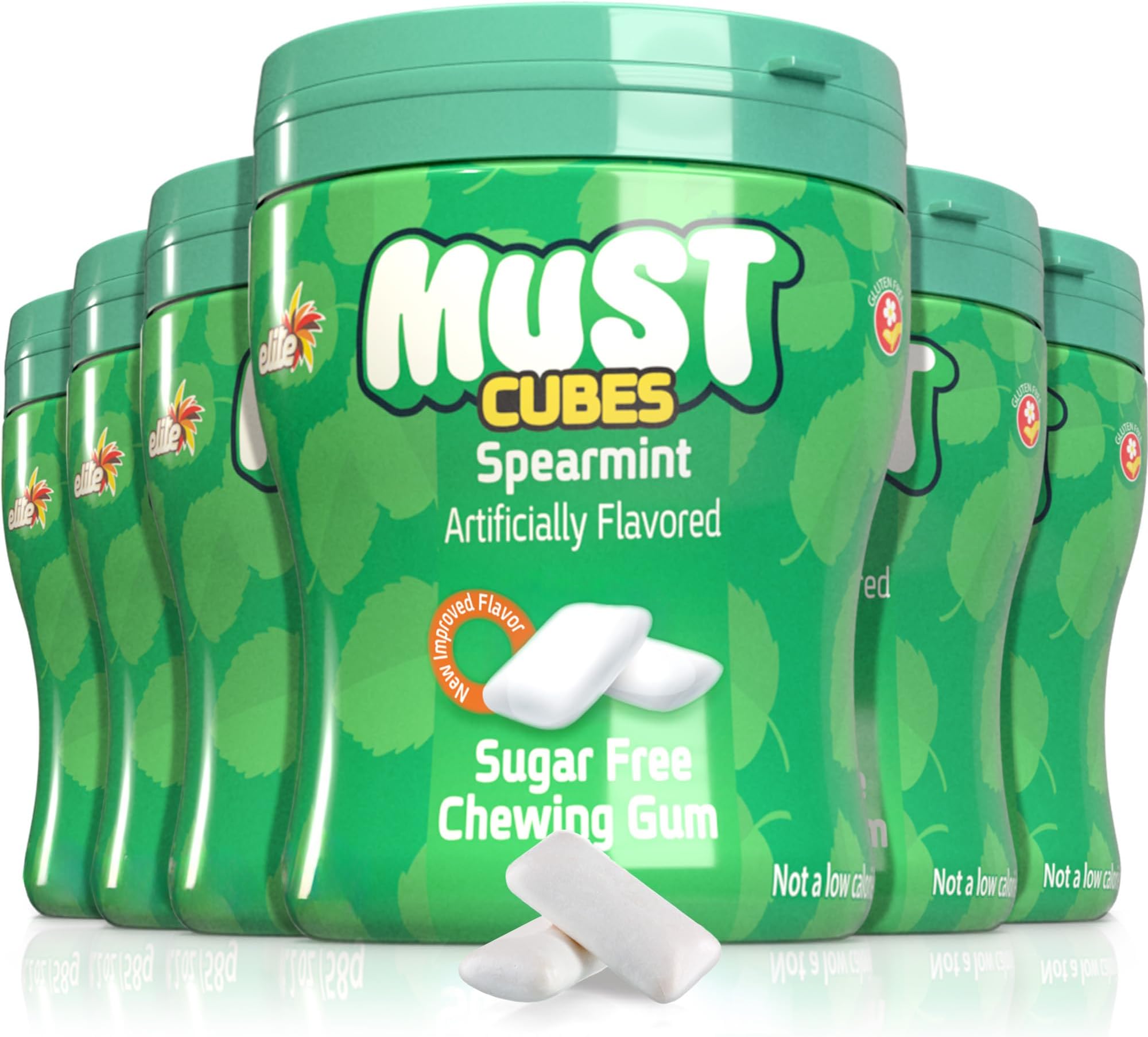 Amazon.com : Elite Must Sugar Free Gum, Cherry Chewing Gum, 1oz (16 ...
