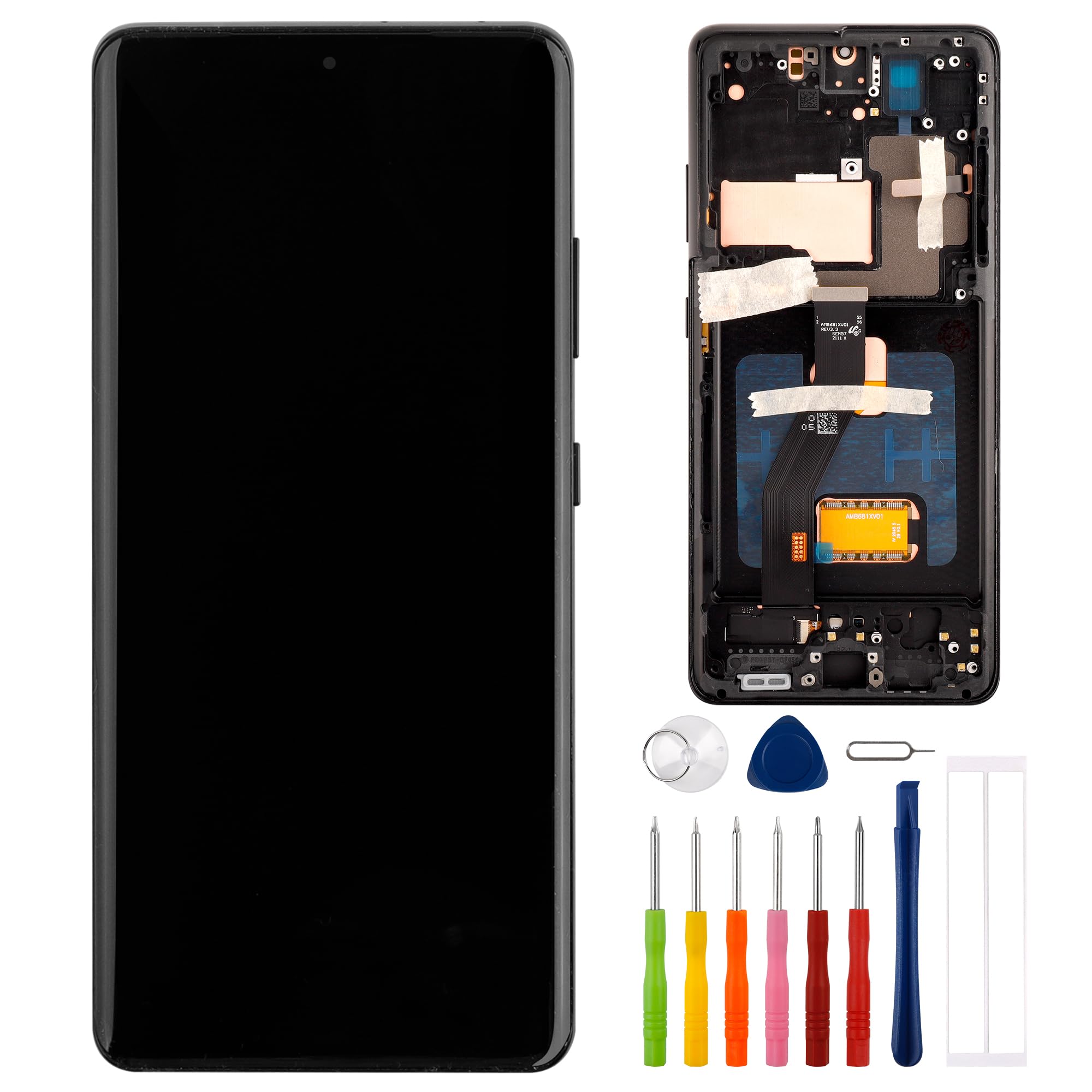 Amazon.com: E-yiiviil TFT digital Display Compatible with Samsung Galaxy S21 Ultra 5G SM-G998B ...