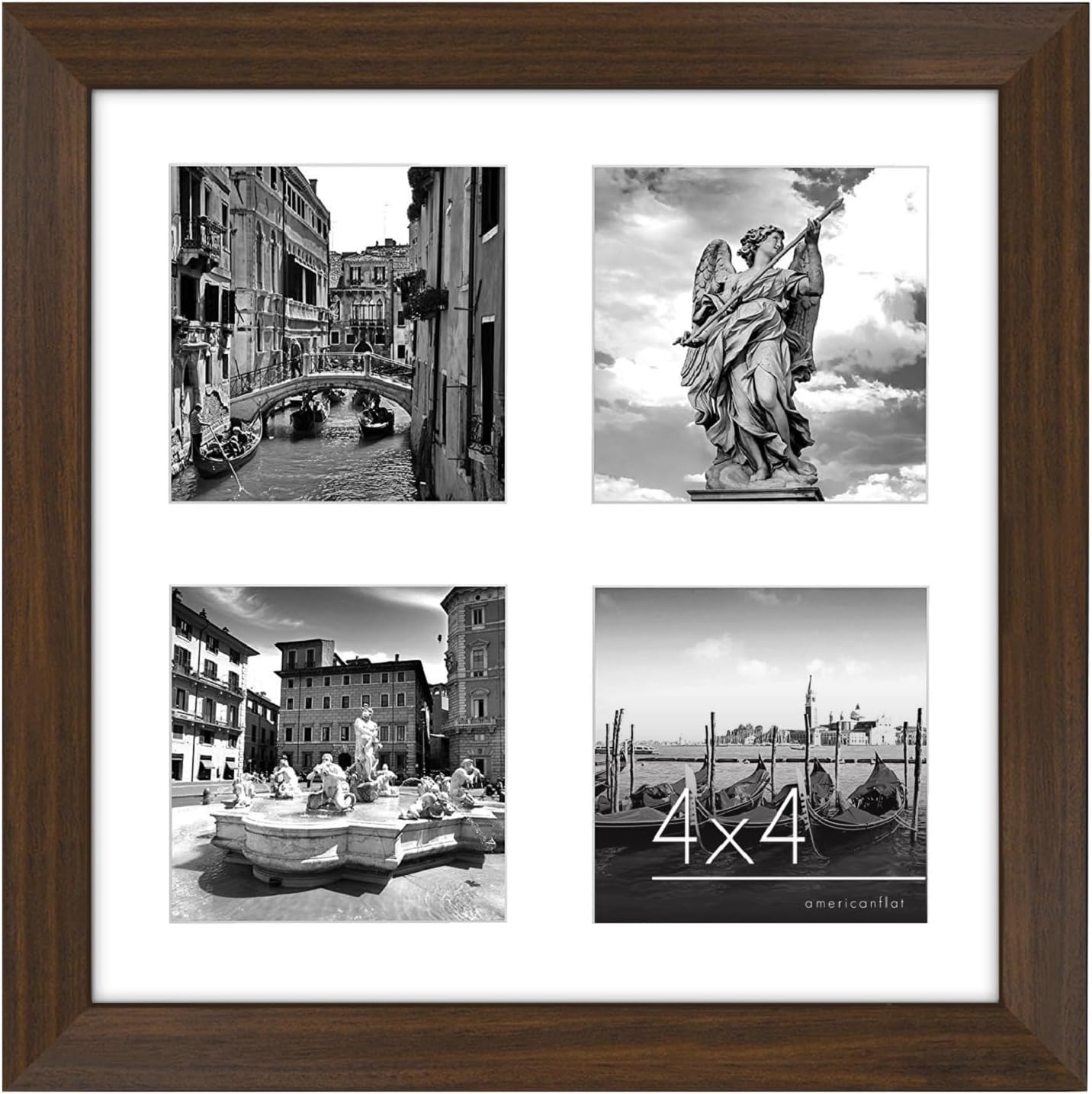 Amazon.com - Americanflat 4x4 Picture Frame Collage with Shatter ...