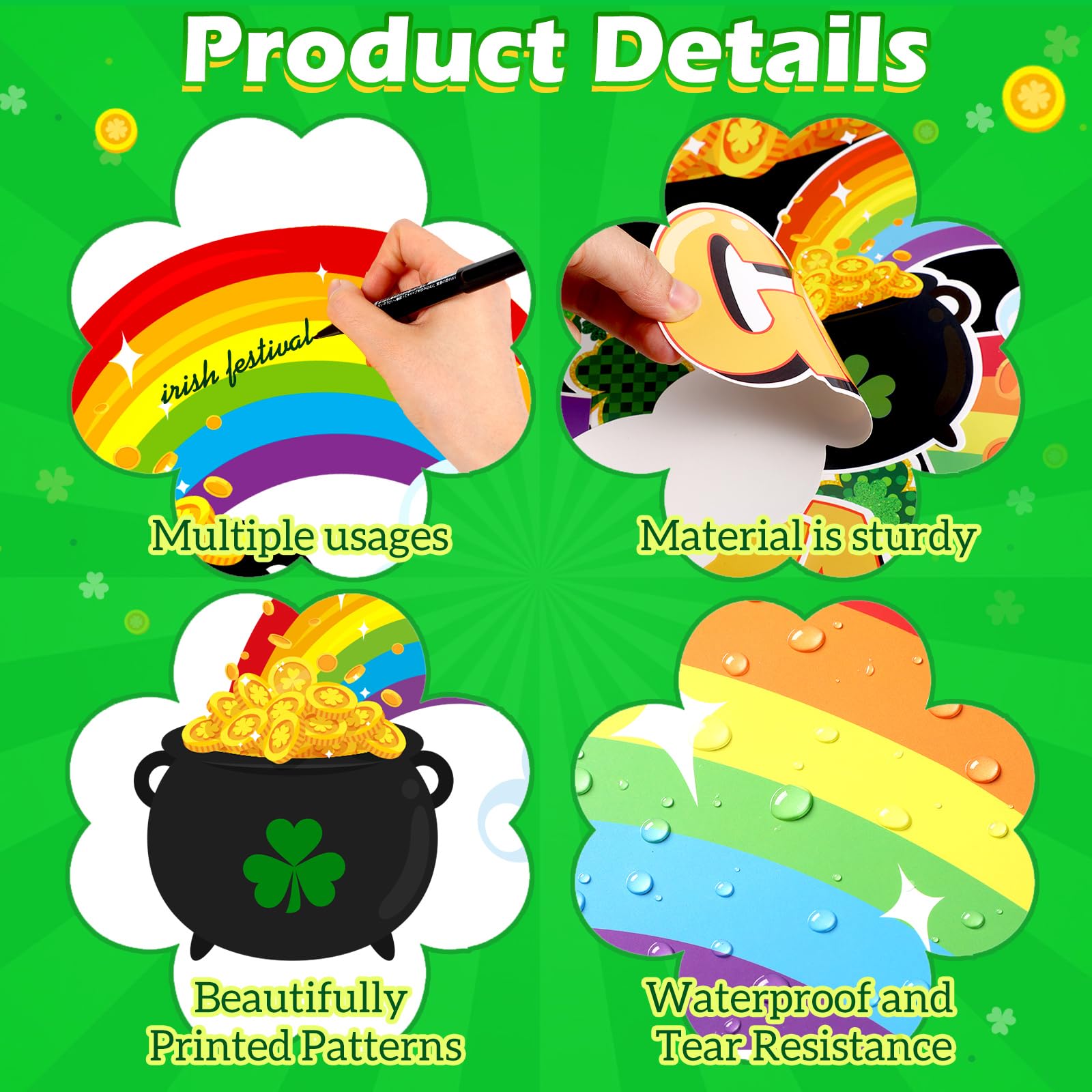 Snapklik.com : Pasimy 64 Pcs St Patricks Day Bulletin Board Decoration ...