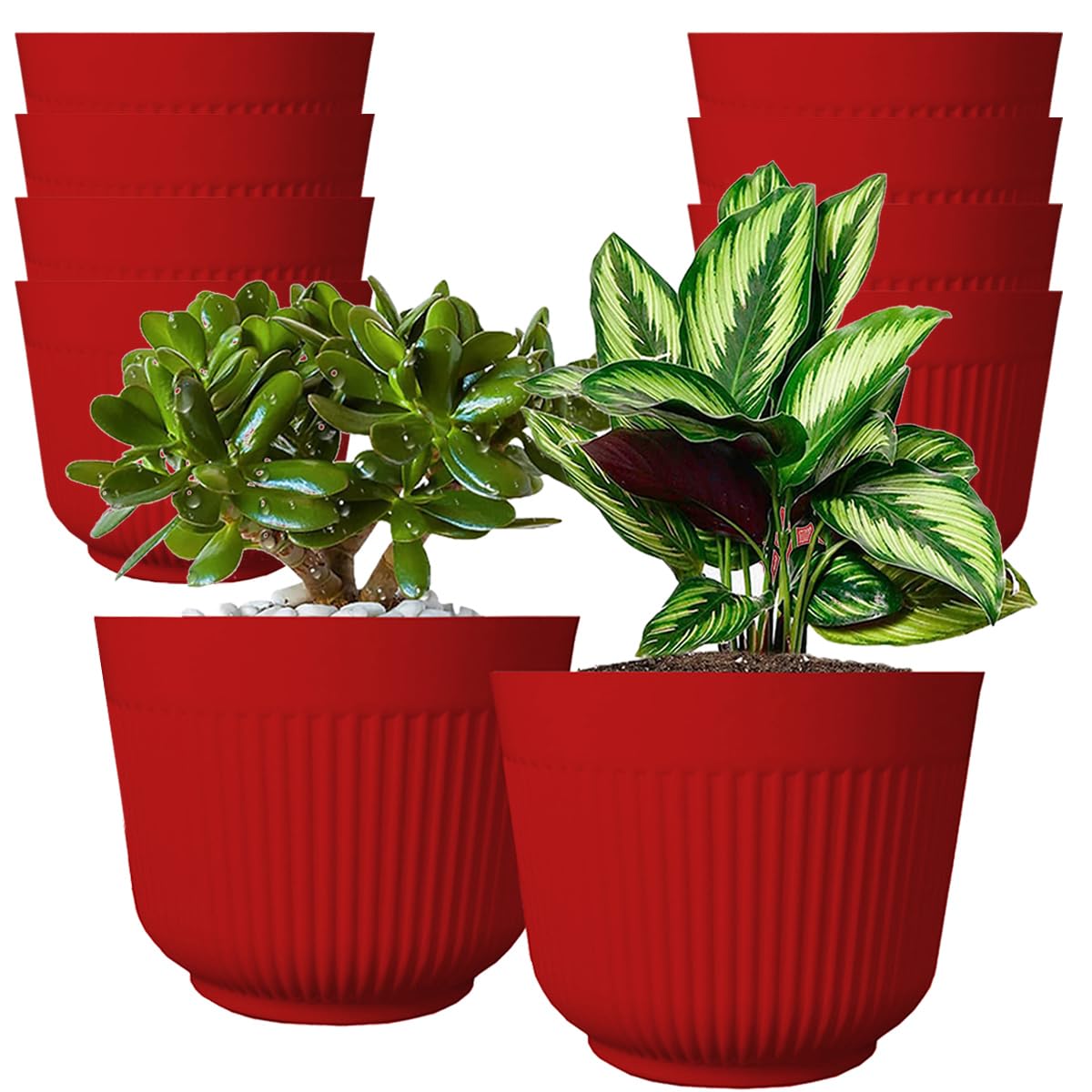 DEVICE OF URBAN INFOTECH 12 Inch Flower Pots Big Size Planters Indoor ...