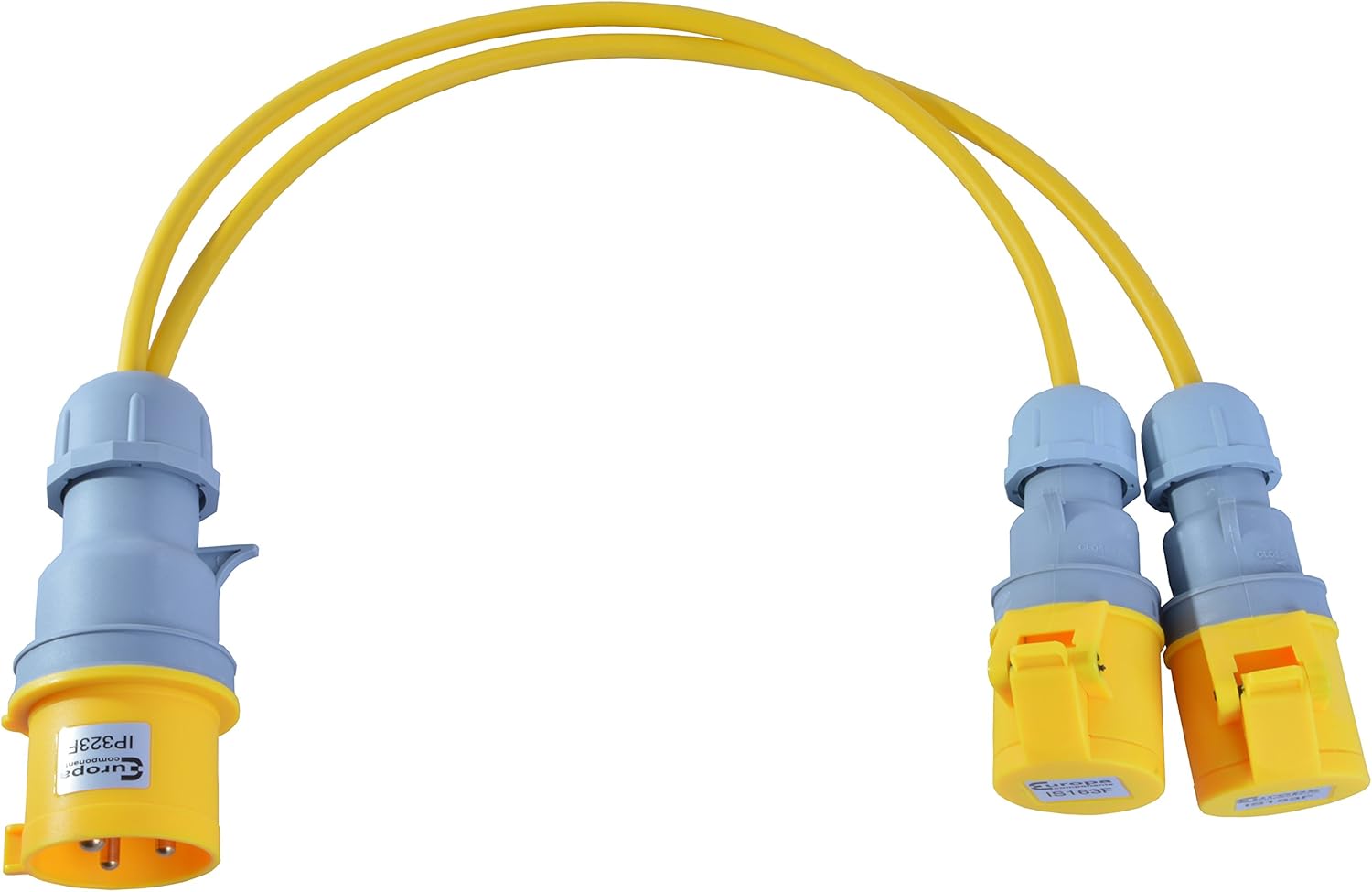 110V 32 AMP Plug to 2x 16 AMP Sockets Splitter 2 Way 2.5mm Arctic ...