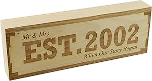 Amazon.com : Pirantin EST 2002 18th Anniversary Sign Mr & Mrs ...