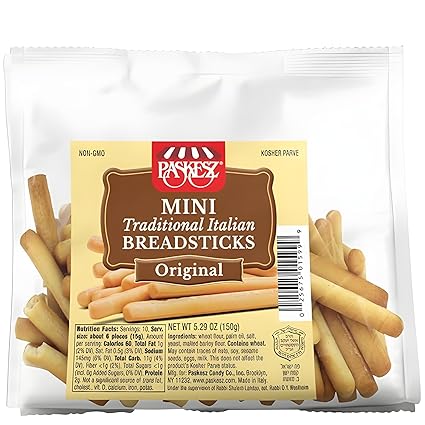 Amazon.com: Snacktery Mini Breadsticks – Original Grissini, All Natural ...