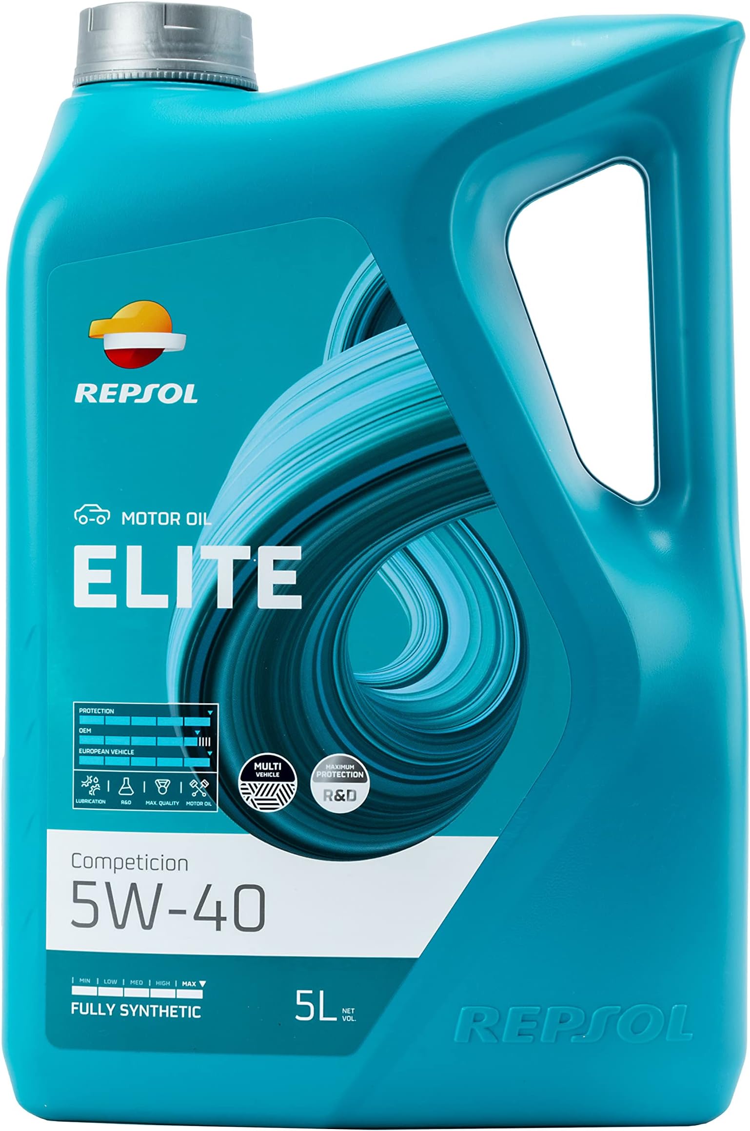 REPSOL Elite Multiválvulas 10W-40 Aceite De Motor Para Coche, 5l ...