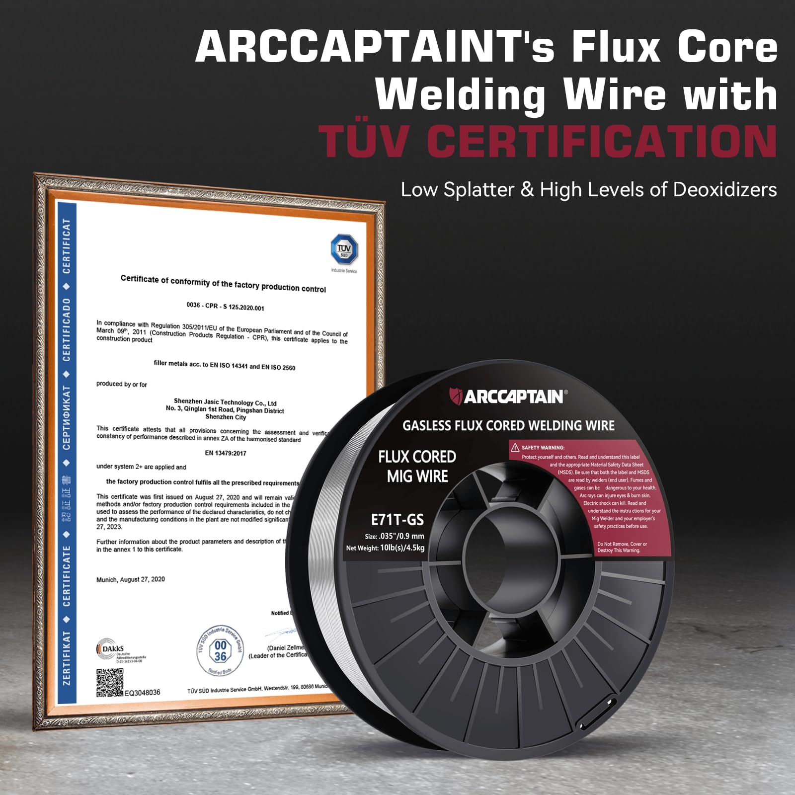 Snapklik.com : ARCCAPTAIN Flux Core Welding Wire .035, E71T-GS 035 Flux ...