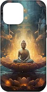 Amazon.com: iPhone 15 Pro Max Abstract Buddha - Lotus Flower ...
