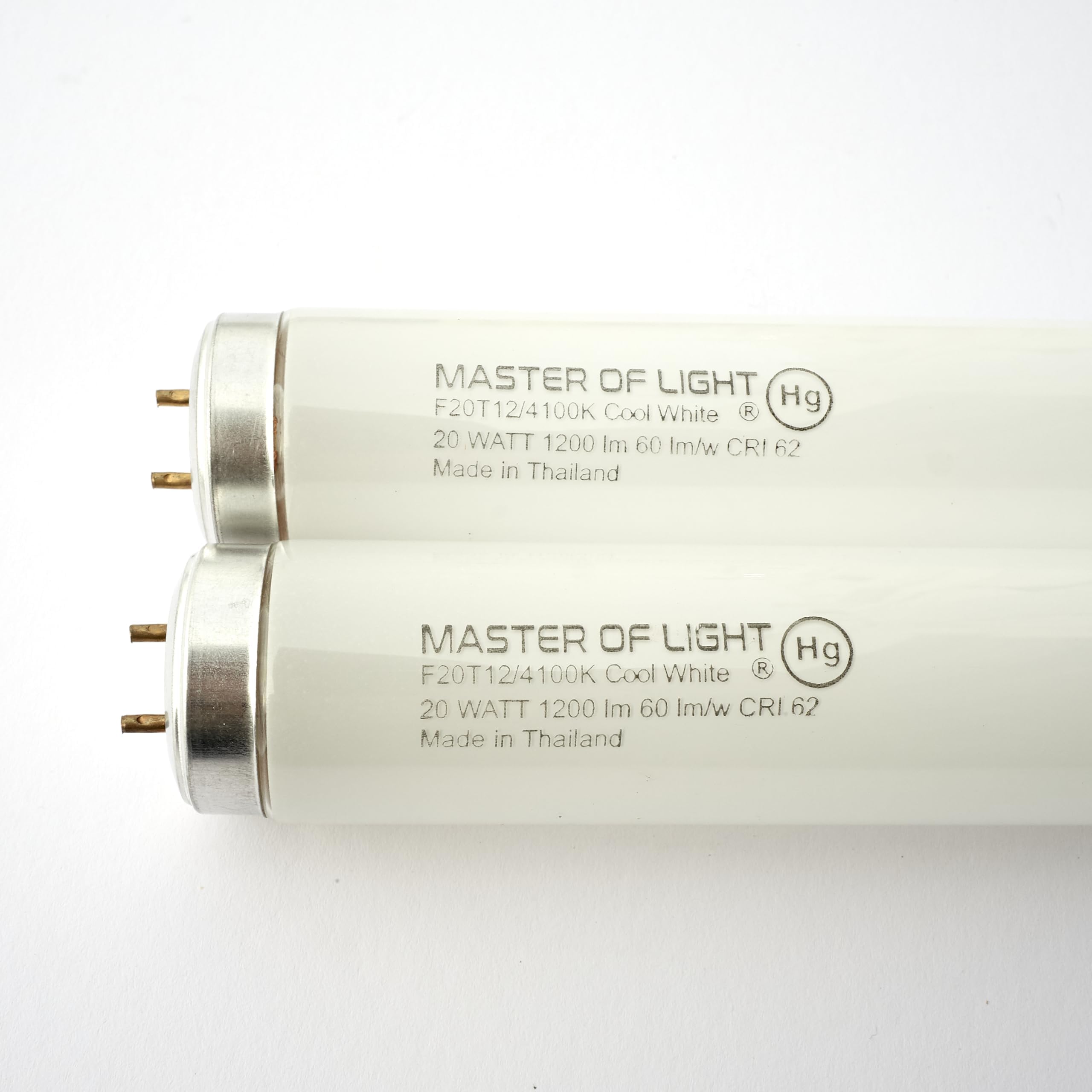 (2 Pack) GE F20T12/CW/ECO 20 Watt Cool White T12 Fluorescent Tube Light ...