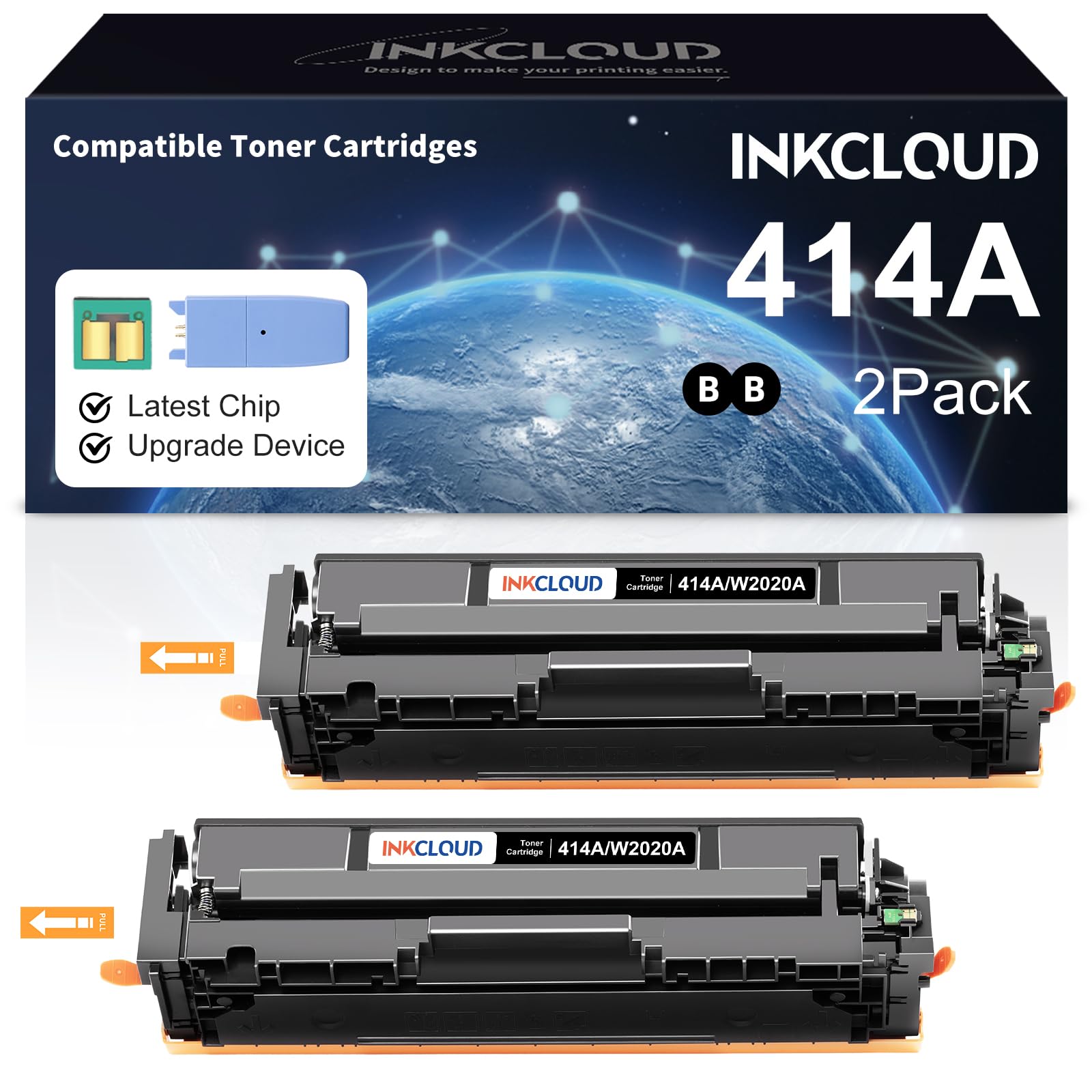 Amazon.com: 414A Toner Cartridges with Chip and Upgrade Device ...