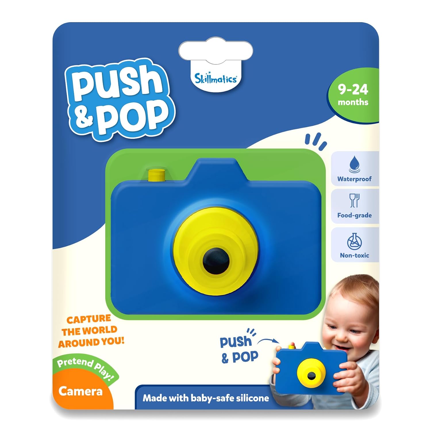Skillmatics Push & Pop Camera for Kids - Pretend Play, Sensory & Fidget ...