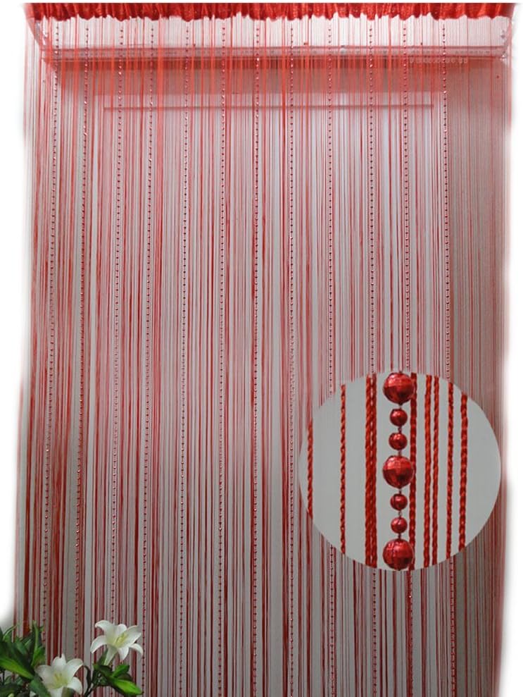 Amazon.com: Yiyida Dew Drop Globe Beaded Door Window String Curtain ...