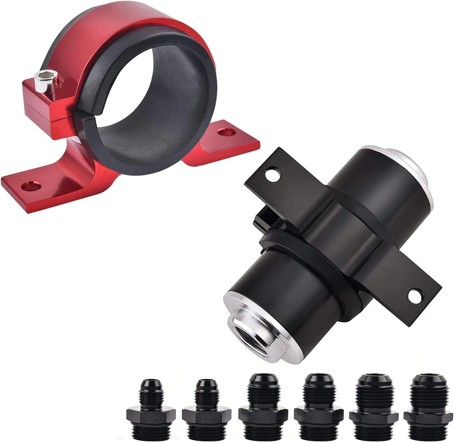 Amazon.com: EVIL ENERGY 100 Micron Inline Fuel Filter&Bracket Clamp ...