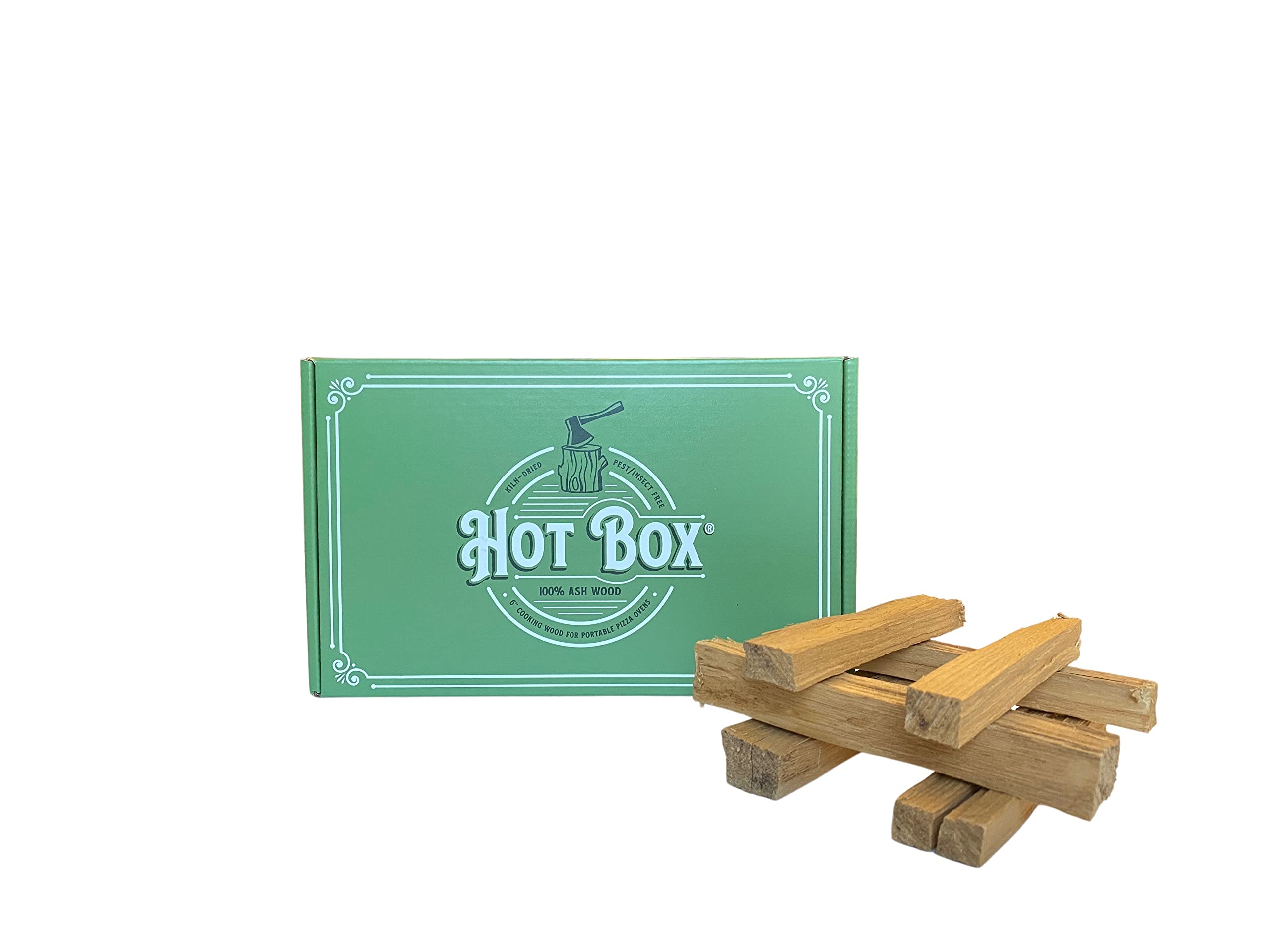 Buy HOT BOX Kiln-Dried Ash Cooking Wood - 6 Inch Mini-Cut Logs For ...