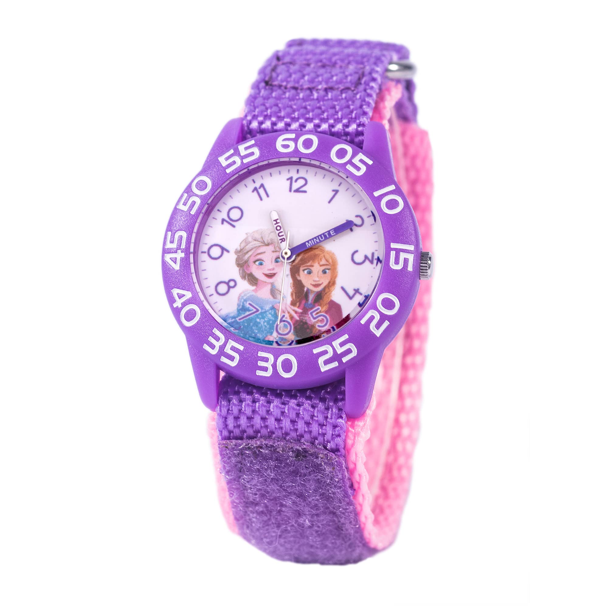 Amazon.com: Disney Frozen Kids' Plastic Time Teacher Analog Quartz ...