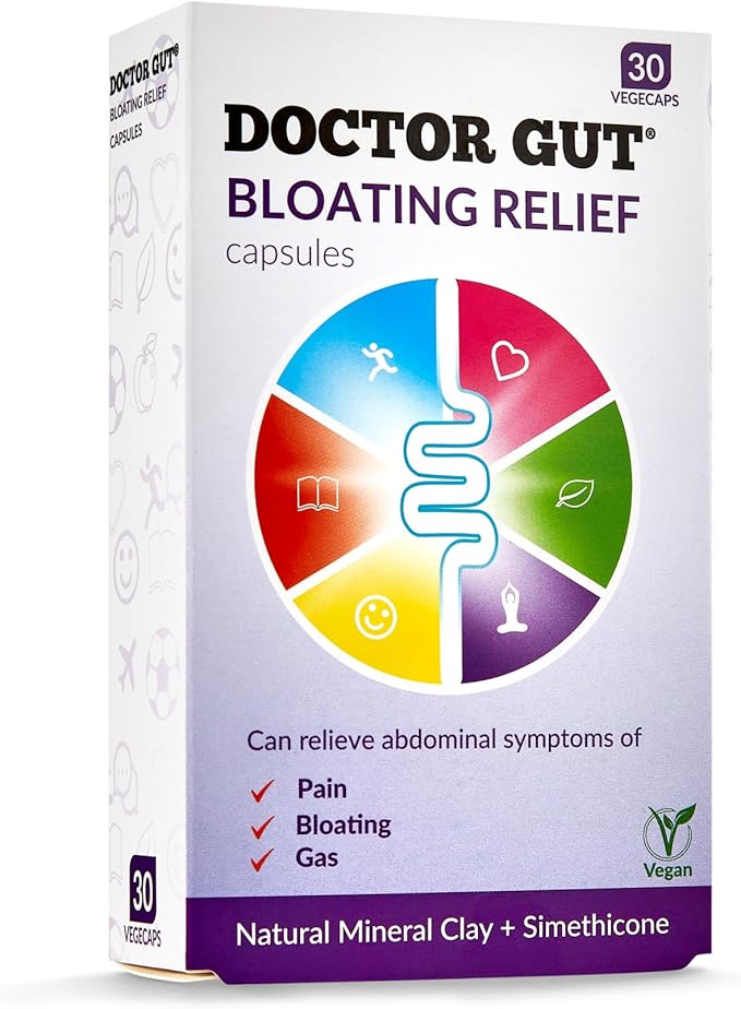 Doctor Gut Bloating Relief Capsules, 30 Caps - Stomach Pain Relief ...