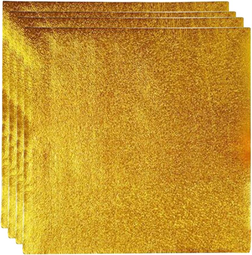 YARNOW Golden Aluminum Foil Wrappers 200 Pcs 6X6 Inch Candy Foil Paper ...