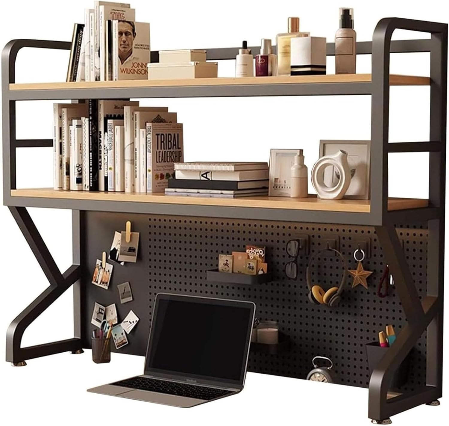 Amazon.com: LOVEHOUGES Modern Pegboard Storage Display Rack, Metal ...