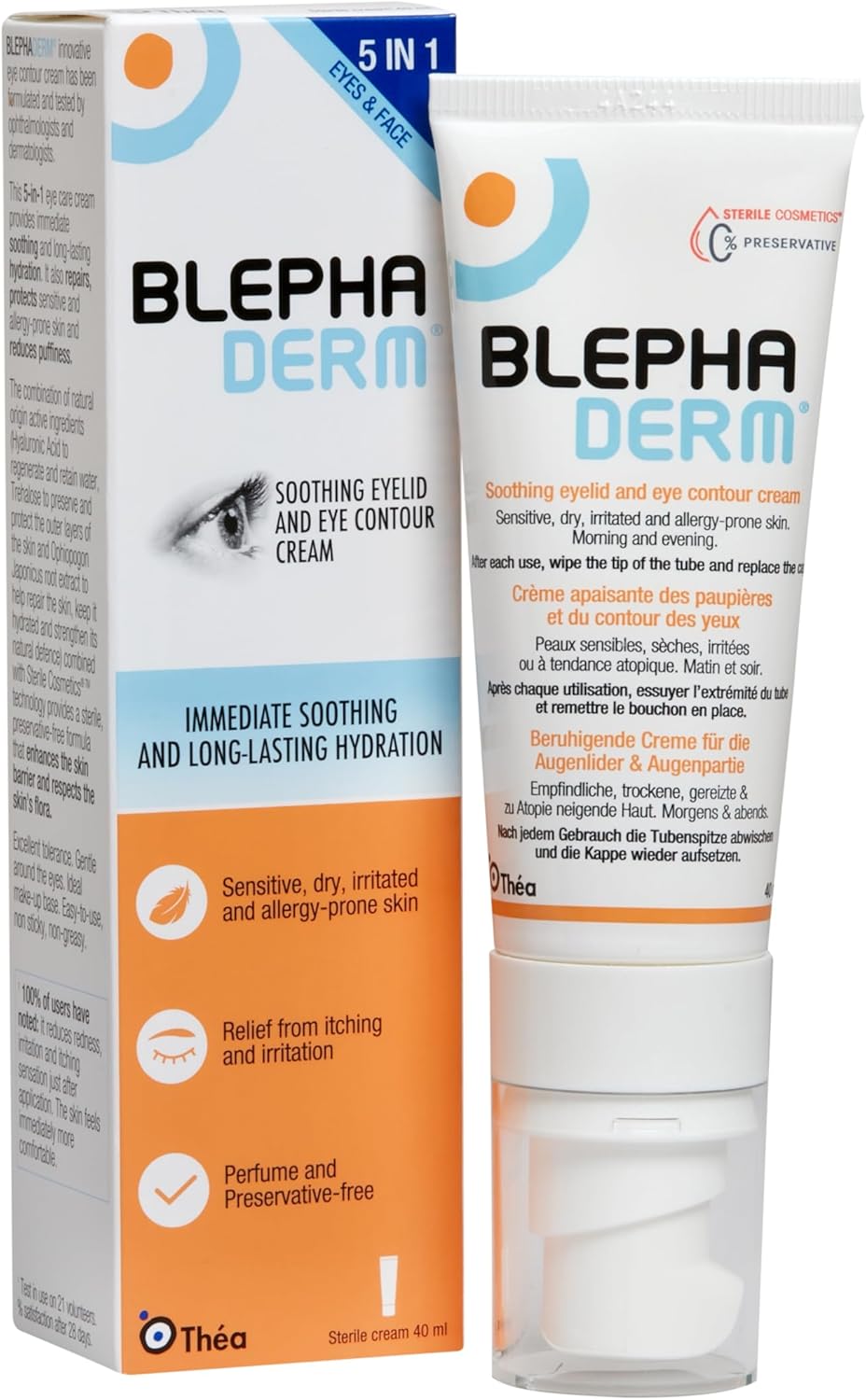 BLEPHADERM® Soothing Eyelid and Eye Contour Cream - Soothes, Protects ...