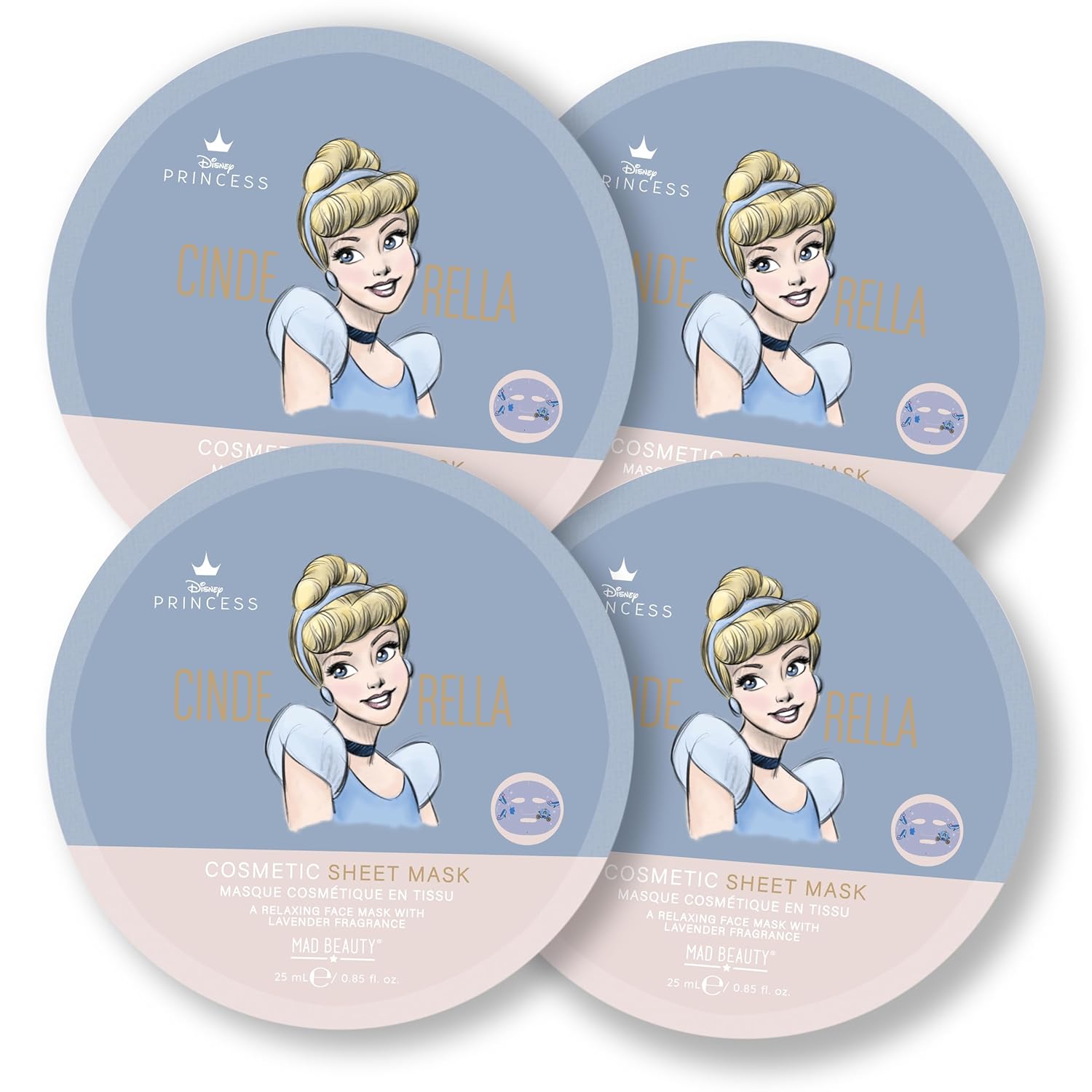 Amazon.com : MAD Beauty Disney Pure Princess Cosmetic Sheet Face Mask ...