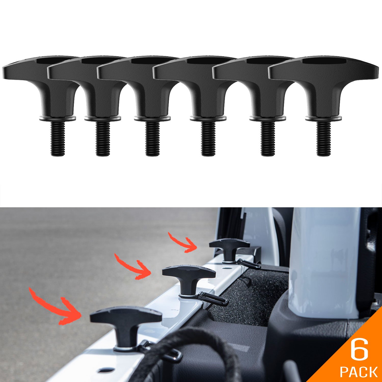 Buy GPCA - Quick-Release Tie Down Anchor/T-Handle Bolts for Fast Jeep ...