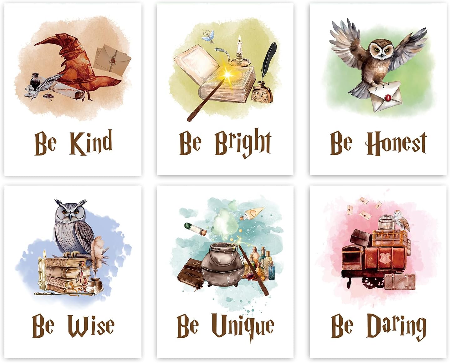 Amazon.com: Magic Girl Room Decor,Magic Stick Wall Art,Watercolor Magic ...