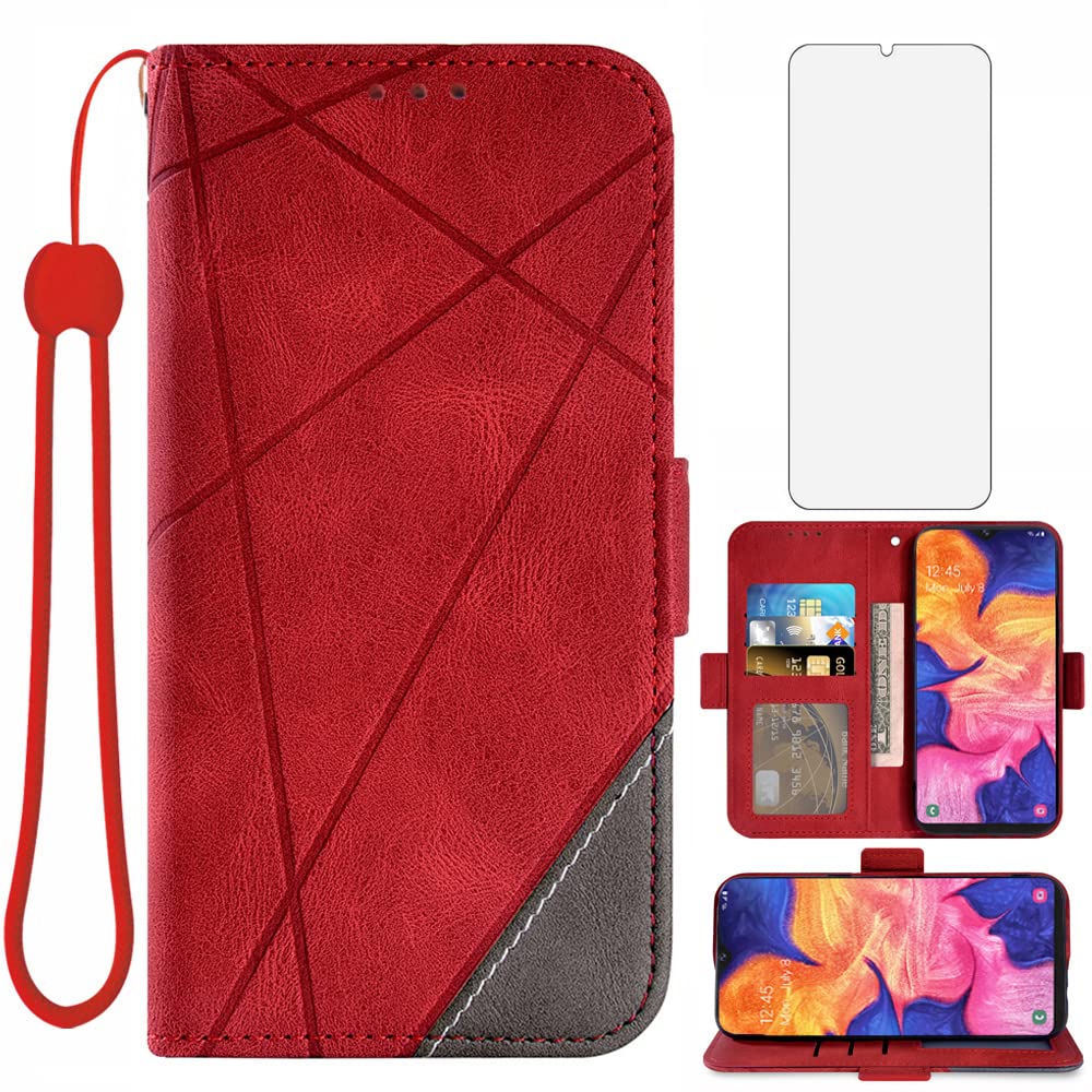 Amazon.com: Asuwish Compatible with Samsung Galaxy A10e Wallet Case and Tempered Glass Screen ...