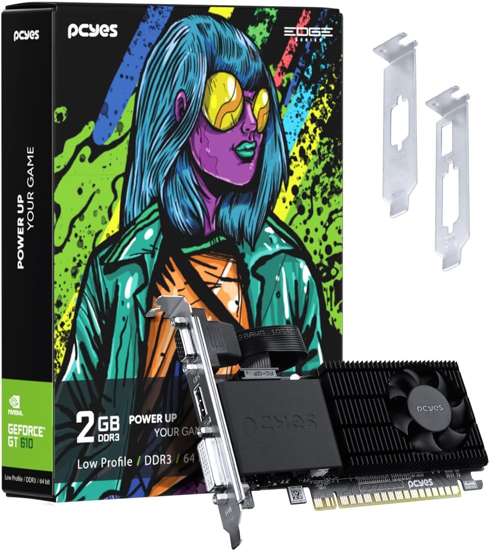 GPU NVIDIA GEFORCE GT 710 2GB DDR3 64BITS PCYES PVGT7102GB | Amazon.com.br