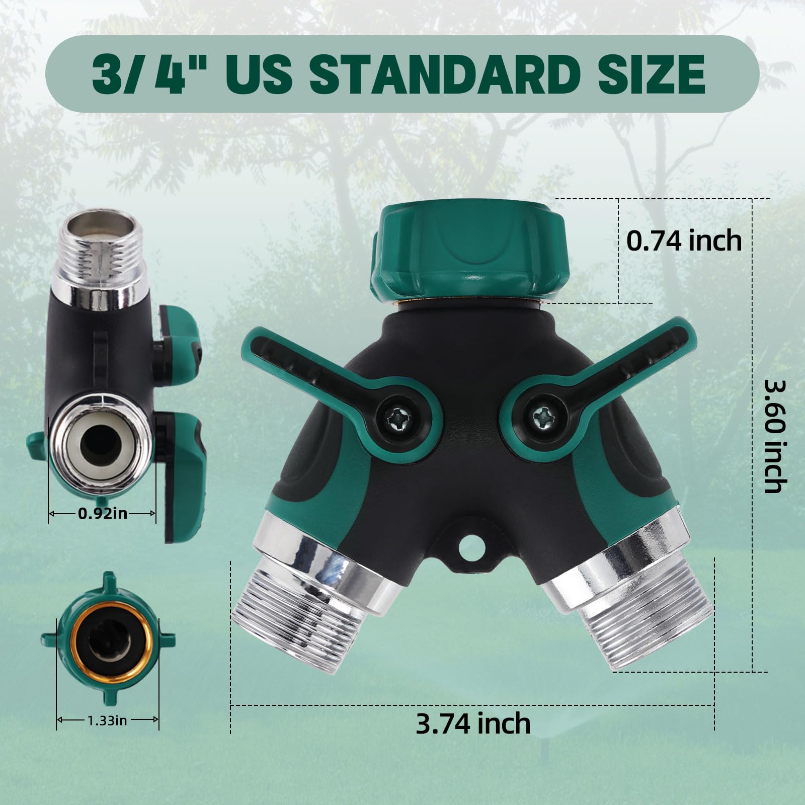 Snapklik.com : Water Splitter 2 Way Heavy Duty