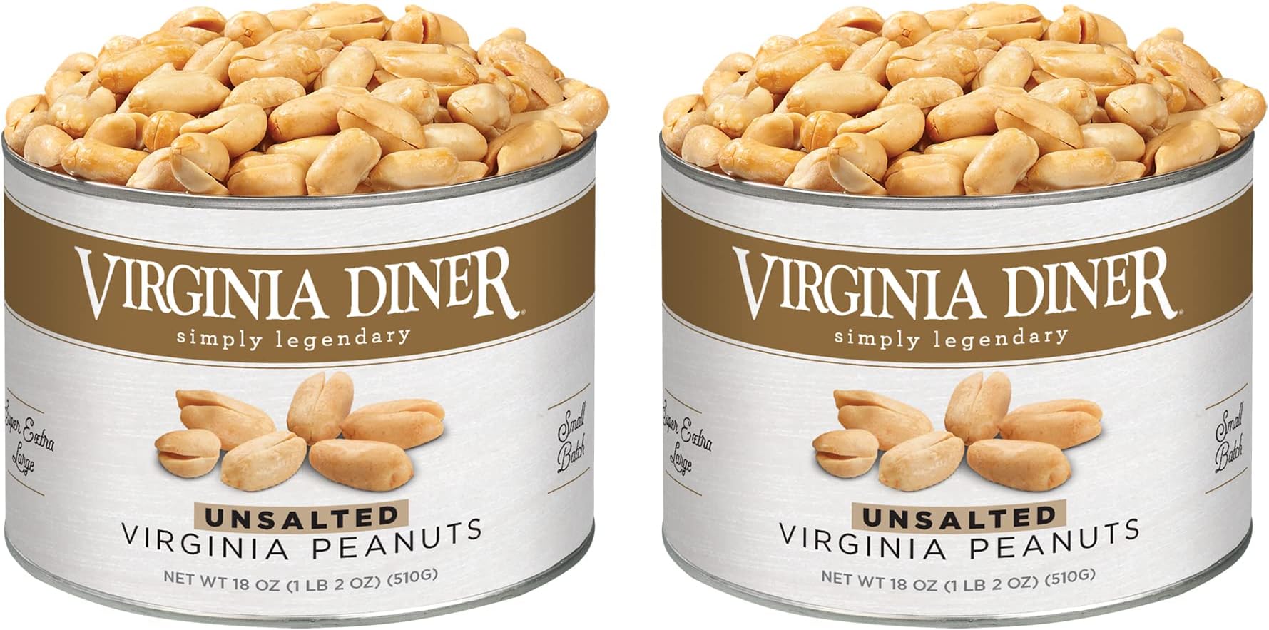 Amazon.com : Virginia Diner - (2 pack) Unsalted Extra Large Virginia ...