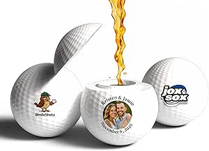 Amazon.com | BirdieShotz Golf Ball Flask 3-Pack | Customizable ...