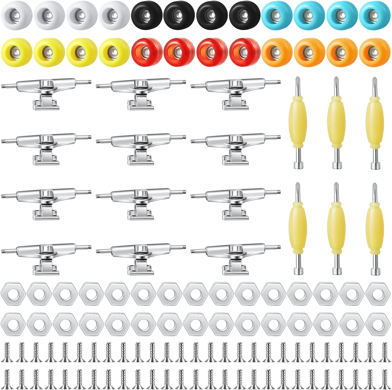 Amazon.com: Jexine 6 Sets DIY Fingerboard Kit Fingerboard Accessories ...