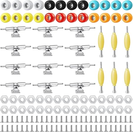 Jexine 6 Sets DIY Fingerboard Kit Fingerboard Accessories Mini Finger ...