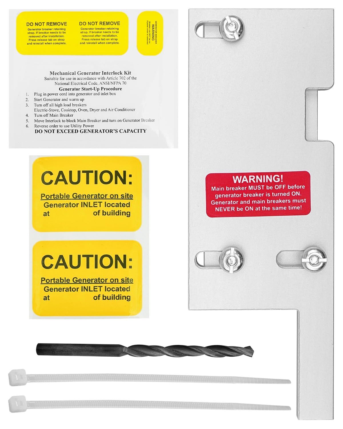 Generator Interlock Kit Fit for General Electric Vertical Main 150 or ...