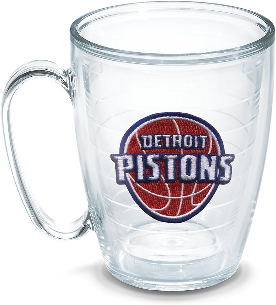 Amazon.com: Tervis "NBA Detroit Pistons" Mug, Emblem, 16 oz, Clear ...