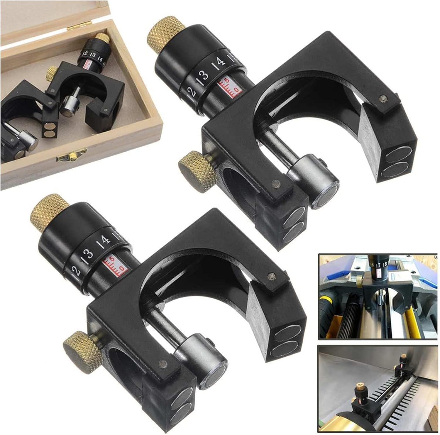 2Pcs Wood Planer Jointer Knife Setting Jig Planer Woodworking Cutter ...