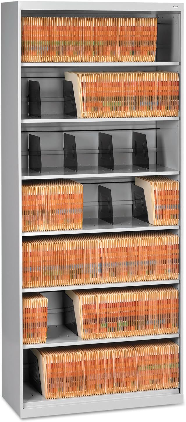 Amazon.com: Tennsco Open Fixed Shelf Lateral File, 36w x 16 1/2d x 87h ...