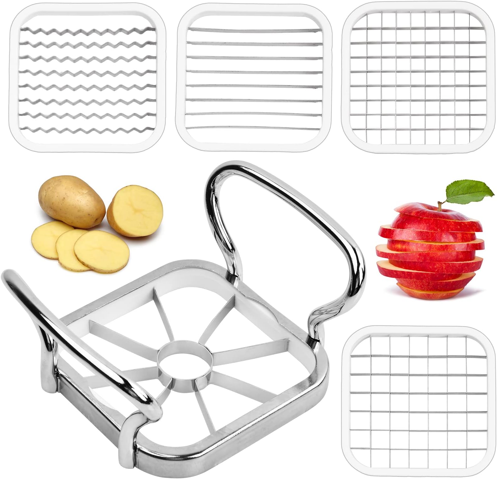 Trancheuse de Pomme, Outil de Friture Gadgets de Cuisine, Trancheur ...