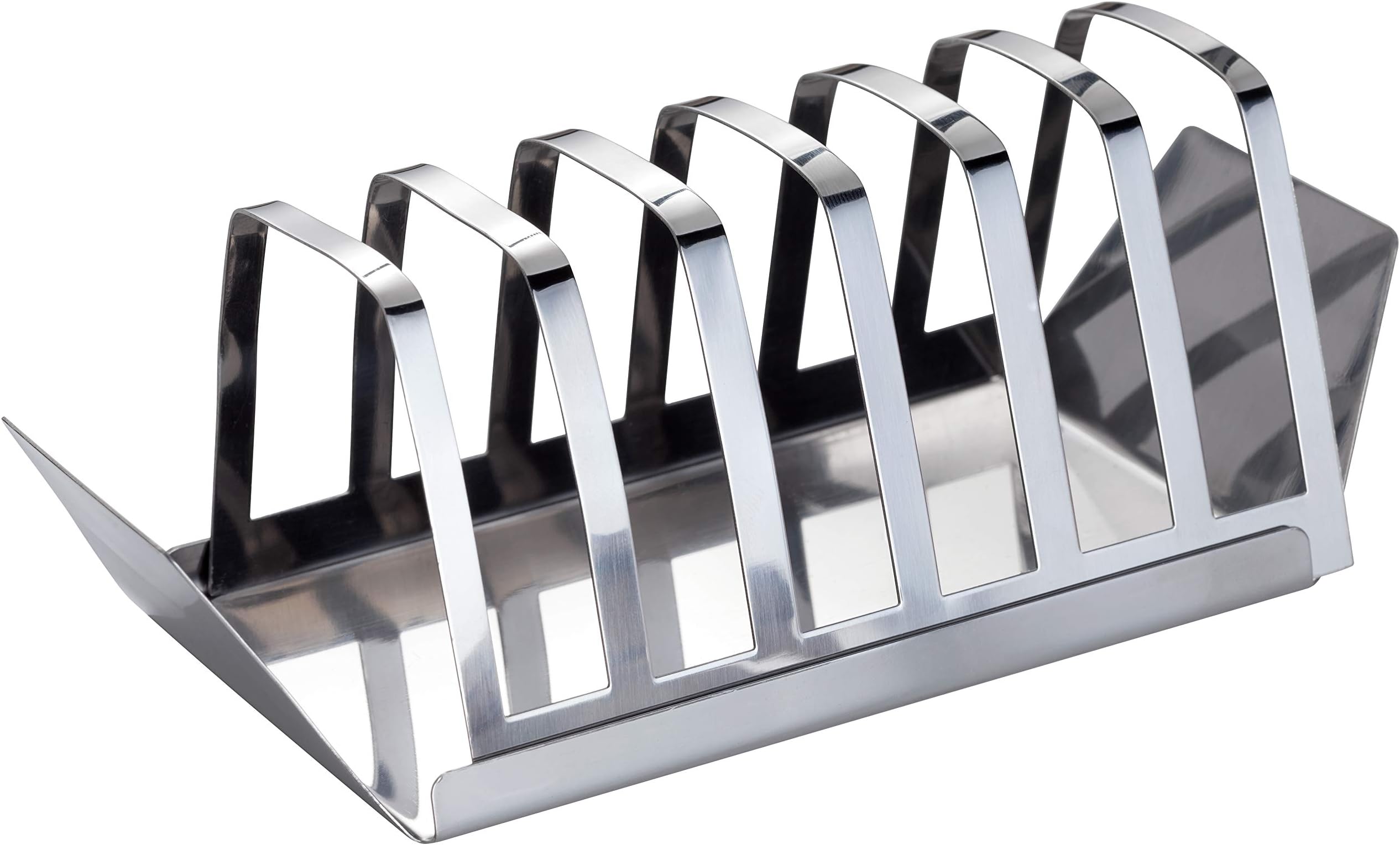 ETL Chrome Plated Toast Rack Organiser, Stainless Steel, Metal, 19 cm ...