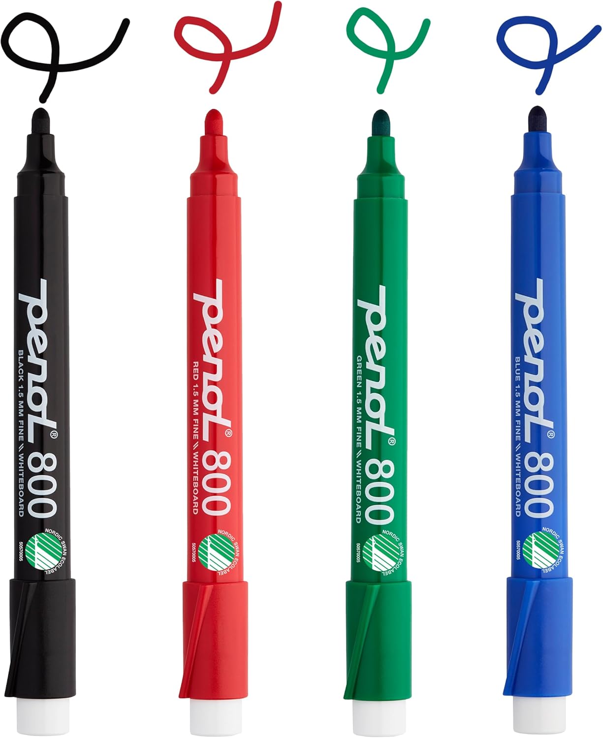 PENOL OF SCANDINAVIA Whiteboard Marker - 800, 1.5mm Bullet tip with ...